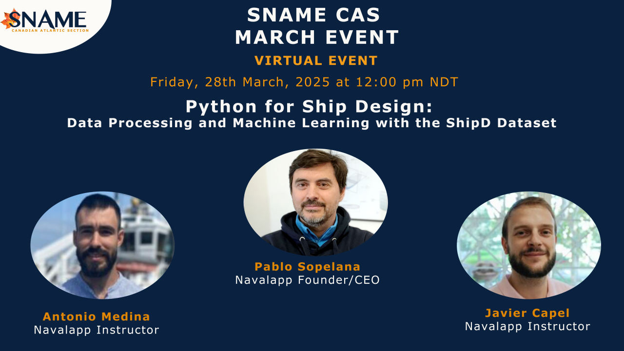 Online Session with SNAME Canadian Atlantic Section – Navalapp